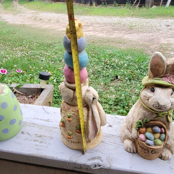 Telle M Stein | Holiday | Figurine The Stone Bunny Inc Rabbit Setting ...